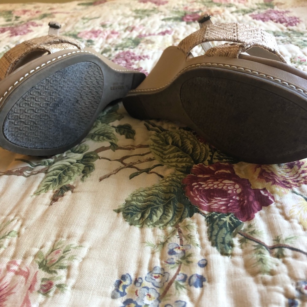 Rattan Wedge Sandals - Gem